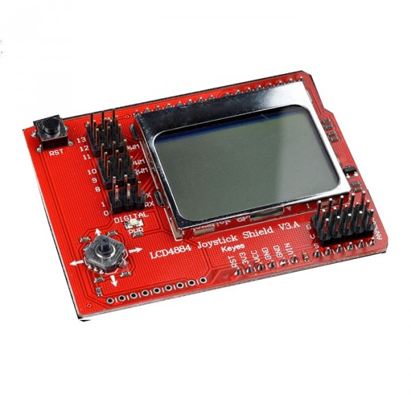 Shield LCD Nokia con Joystick para arduino (LCD4884) | Nanoparuro