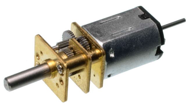 Motor micro DC 300RPM 6VDC con reductor para Robotica D19XL39 + Eje ...