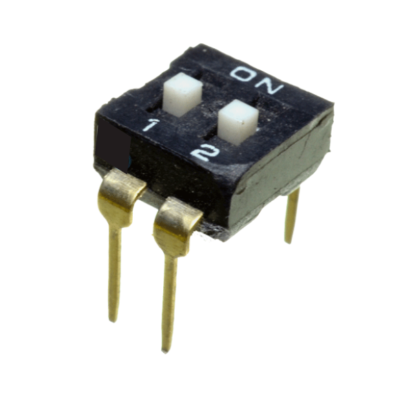 Dip switch 2 vias 4pines tipo circuito (KF1027A-254-2P) | Nanoparuro